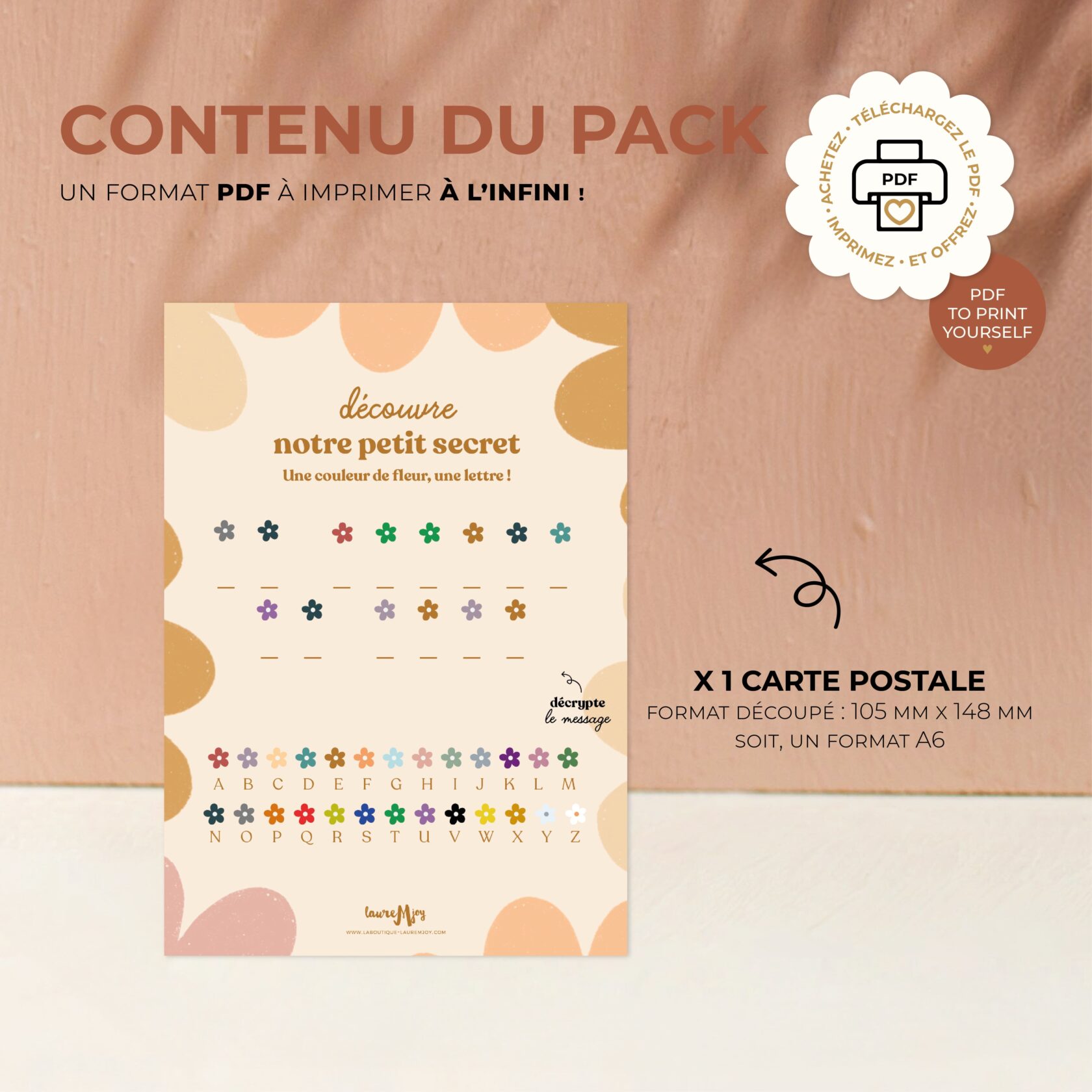 Carte Message Codé ♥ Bébé